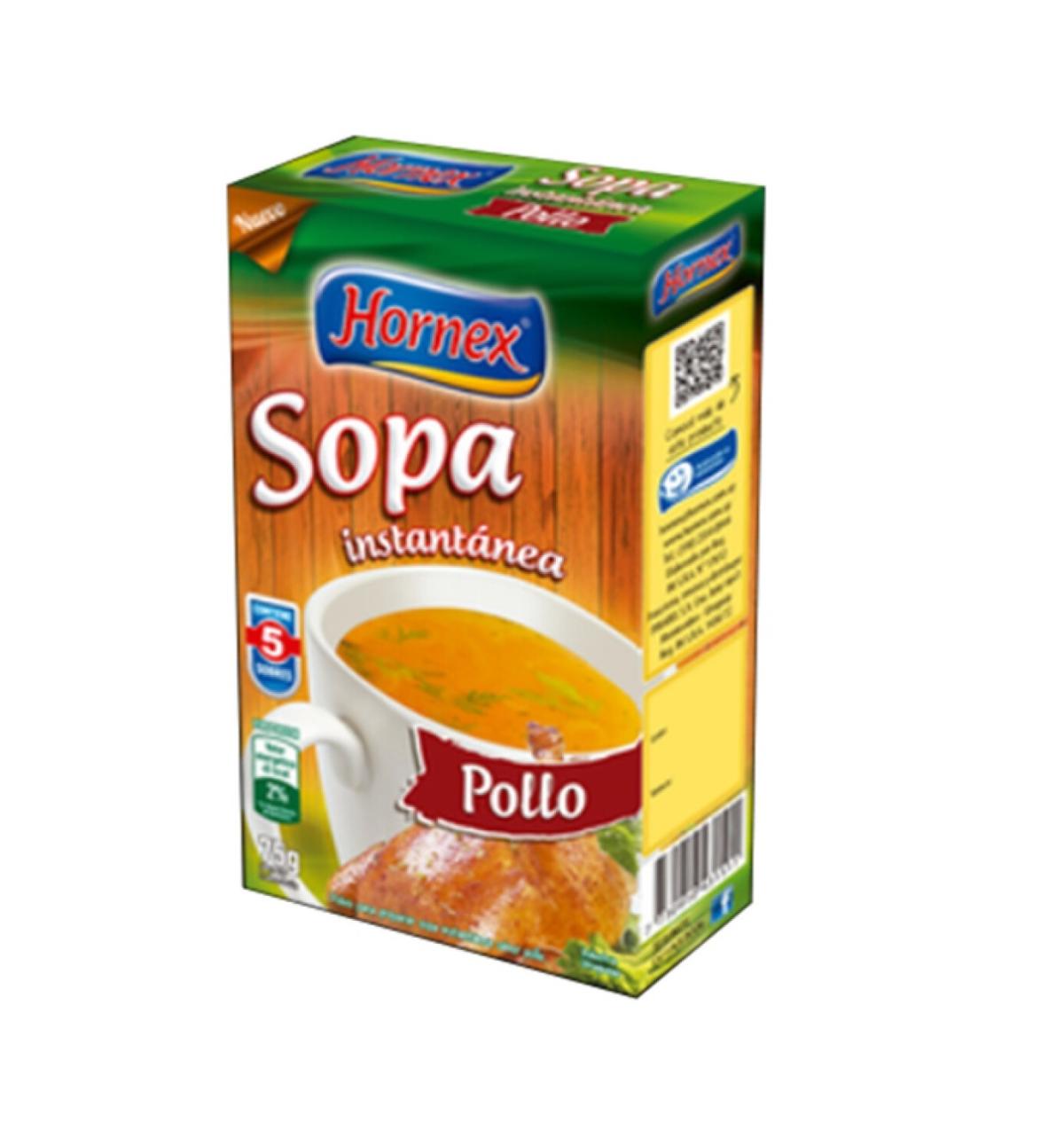 Sopa Instantanea Hornex 5 sobres 75gr Pollo – Magus
