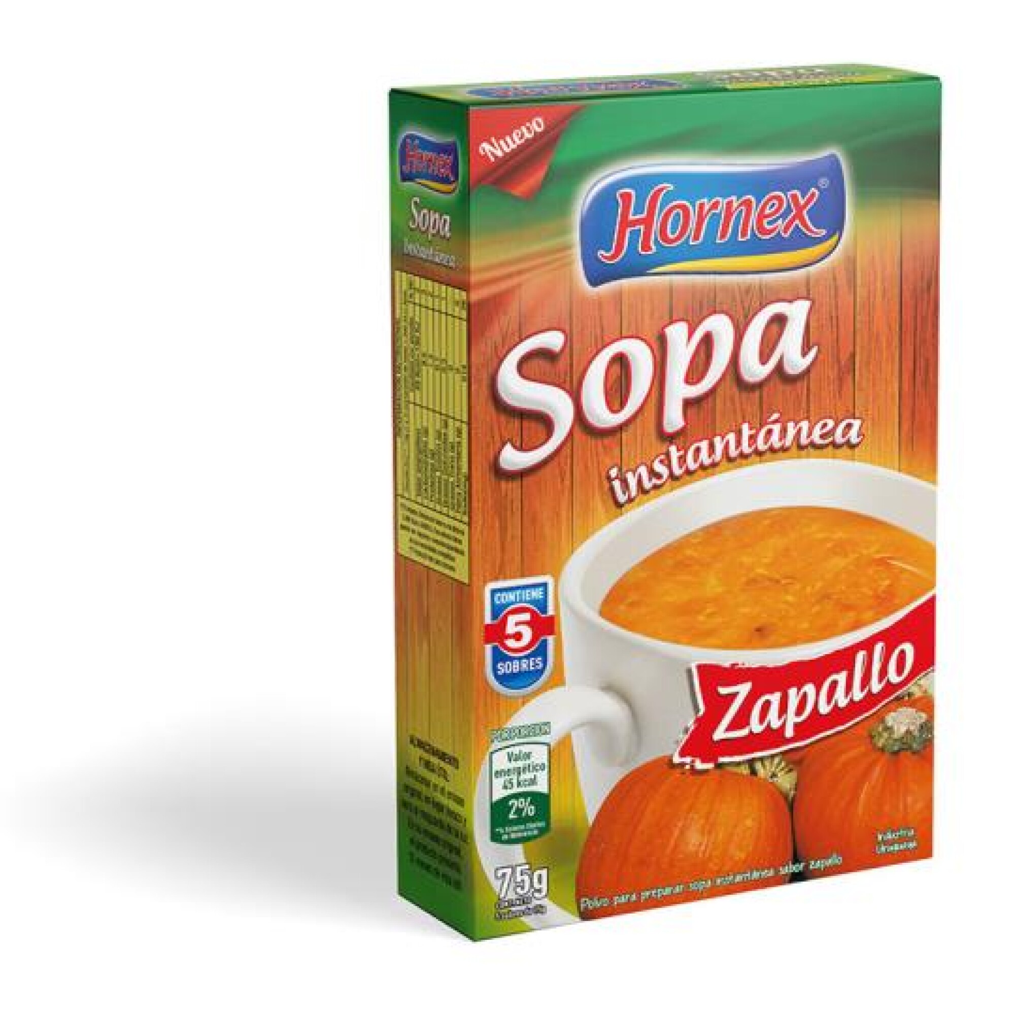 Sopa Instantanea Hornex 5 sobres 75gr Zapallo – Magus