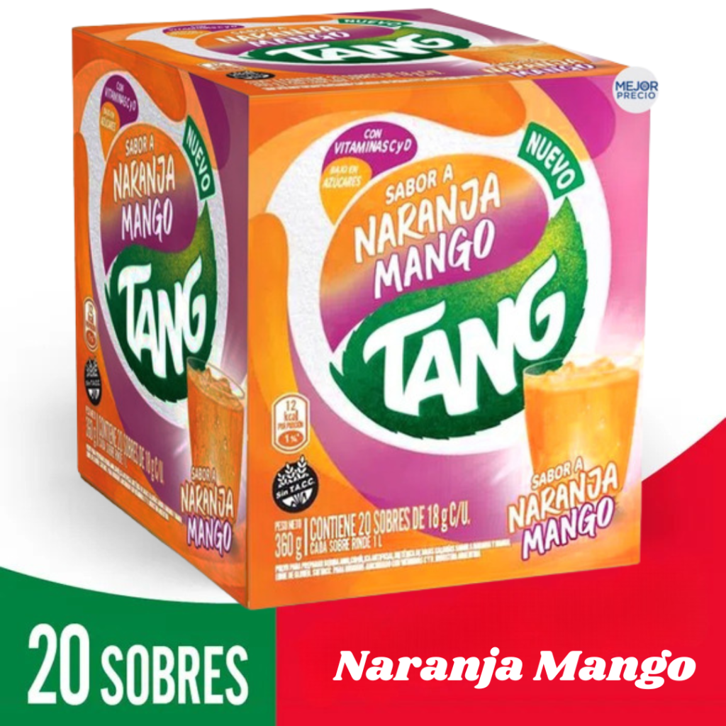Jugo Tang 360gr x 20 Sobres Sabor Naranja Mango – Magus
